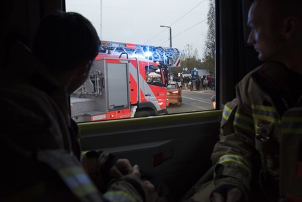 Emergency Trip Turntable Ladder Fire Truck Editorial Stock Photo ...