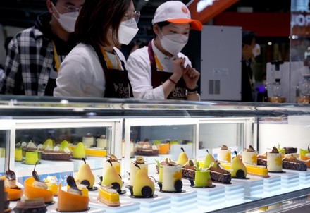 Cakes Seen Food Agricultural Products Exhibition Editorial Stock Photo ...