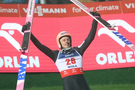 Dawid Kubacki Poland Celebrates After Winning Editorial Stock Photo ...