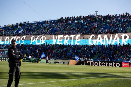 Getafe Cf Fans Banner During Spanish Editorial Stock Photo - Stock ...