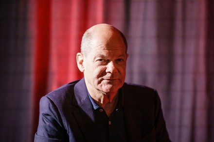 German Chancellor Olaf Scholz Looks On Editorial Stock Photo - Stock ...