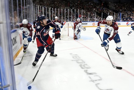 Mathieu Olivier Columbus Blue Jackets Controls Editorial Stock Photo ...