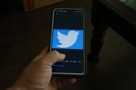This Photo Illustration Twitter Logo Displayed Editorial Stock Photo ...