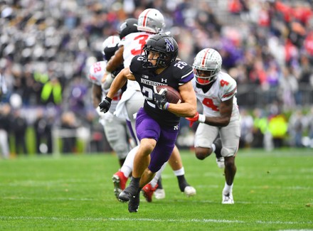 Northwestern Wildcats Running Back Evan Hull Editorial Stock Photo ...