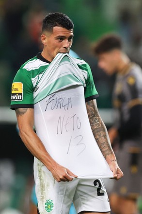 Sportings Pedro Porro Celebrates After Scoring Editorial Stock Photo ...