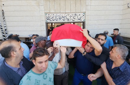 Palestinians Carry Body Fatima Bernawi During Editorial Stock Photo ...