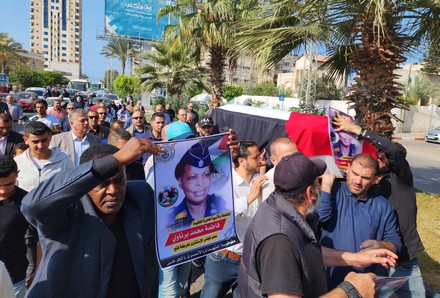 Palestinians Carry Body Fatima Bernawi During Editorial Stock Photo ...