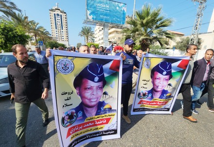 Palestinians Carry Body Fatima Bernawi During Editorial Stock Photo ...