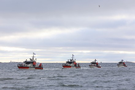 Sar Rescue Ships Heading South Harbour Editorial Stock Photo - Stock ...