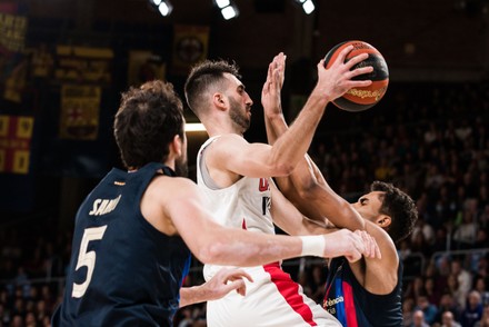 Dusan Miletic Basquet Girona Action During Editorial Stock Photo ...