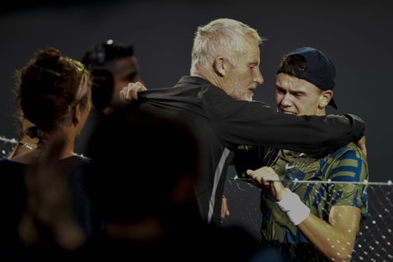 Denmarks Holger Rune Celebrates His Parents Editorial Stock Photo ...
