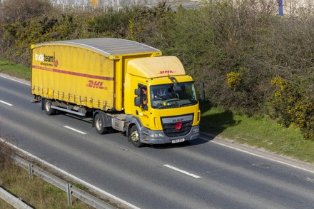 Daf Dhl Heavy Goods Vehicle A12 Editorial Stock Photo - Stock Image ...