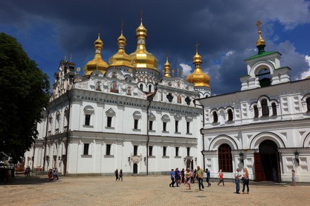 Uspensky Cathedral Part Monastery Complex Kiev Editorial Stock Photo ...