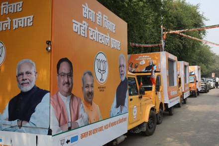 Indias Leading Political Party Bjps Campaigning Editorial Stock Photo ...
