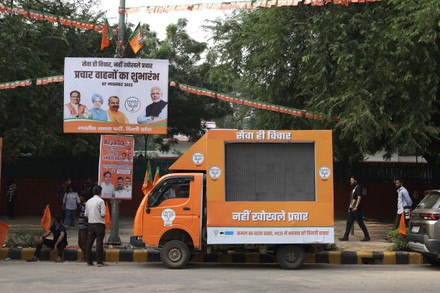 Indias Leading Political Party Bjps Campaigning Editorial Stock Photo ...