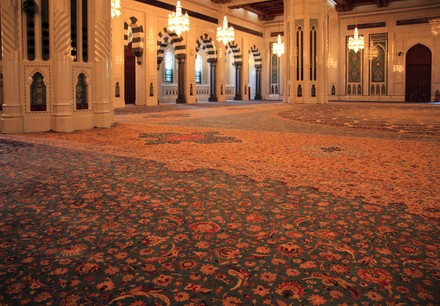 Great Sultan Qabus Mosque Muscat Main Editorial Stock Photo - Stock ...