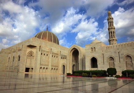 Great Sultan Qabus Mosque Muscat Main Editorial Stock Photo - Stock ...