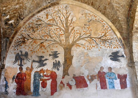Tree Fertility Phallus Tree Fresco Mural Editorial Stock Photo - Stock ...