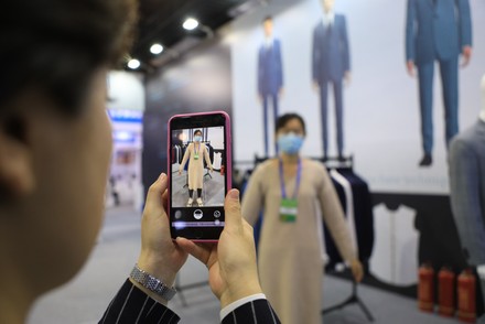 Exhibitor Displays Internet Platform Clothing Customization Editorial ...