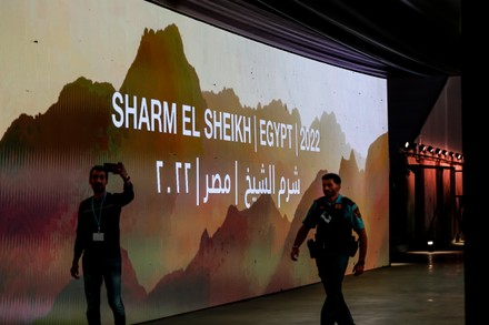 Participants Walk Front Cop27 Screen On Editorial Stock Photo - Stock Image | Shutterstock