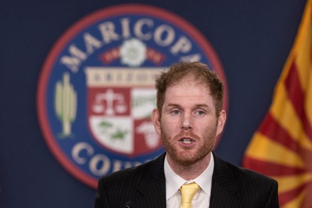 Recorder Stephen Richer Speaks Election Officials Editorial Stock Photo ...