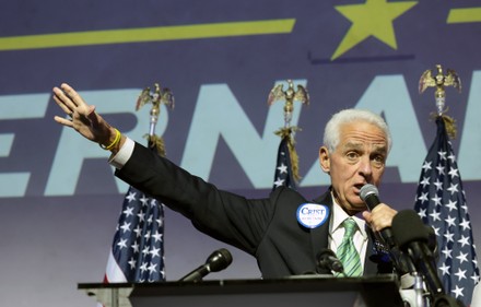 Gubernatorial Candidate Charlie Crist Provide Remarks Editorial Stock ...