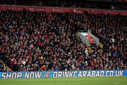 Liverpool Fans Carabao Adverts Showing On Editorial Stock Photo - Stock ...