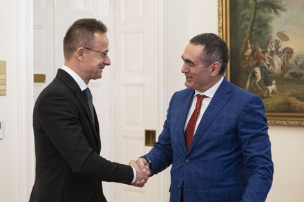 Hungarian Minister Foreign Affairs Trade Peter Editorial Stock Photo ...