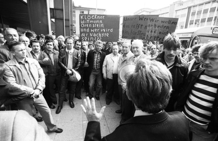 Crowd Unemployed Labour Office 1982 On Editorial Stock Photo - Stock ...