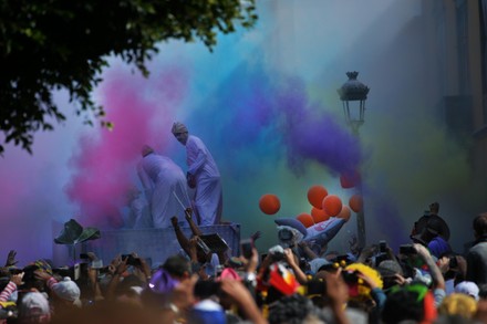 Traditional Powder Festival Integral Part Carnival Editorial Stock ...