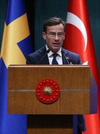 Swedish Prime Minister Ulf Kristersson Attends Editorial Stock Photo ...