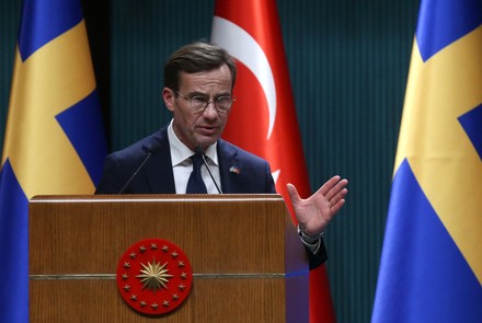 Swedish Prime Minister Ulf Kristersson Attends Editorial Stock Photo ...