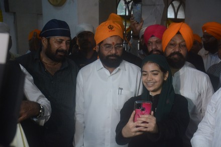 Maharashtra Chief Minister Eknath Shinde Visits Editorial Stock Photo ...