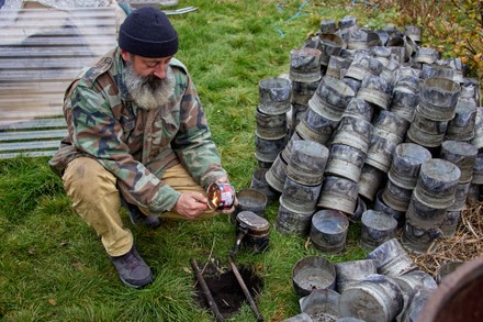 Volunteers Display Trench Candles That They Editorial Stock Photo ...