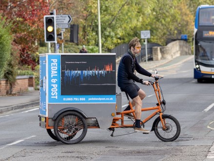 Pedal Post Cargo Bike Delivery Company Editorial Stock Photo - Stock ...