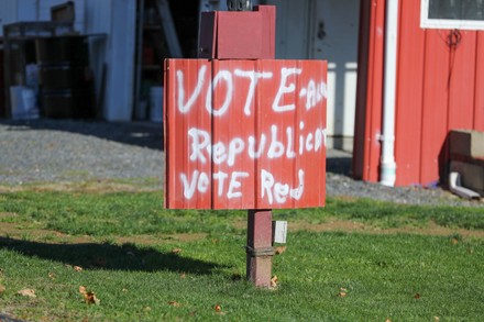 Handmade Sign Reading Vote All Republicanvote Editorial Stock Photo ...
