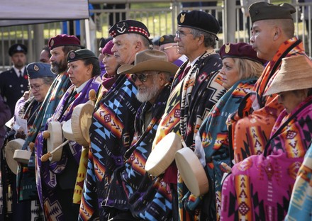 Indigenous Veterans Stand Victory Square Cenotaph Editorial Stock Photo ...