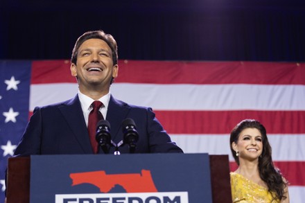 Florida Governor Ron Desantis Speaking His Editorial Stock Photo ...