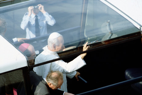 Pope John Paul Ii Boards Famous Editorial Stock Photo - Stock Image ...