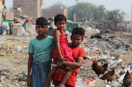 Kid Gathers Garbage Poor Sanitation Conditions Editorial Stock Photo ...