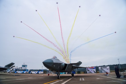 Aircrafts Hongying Aerobatic Team Perform 14th Editorial Stock Photo ...