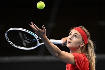 Belgian Maryna Zanevska Pictured Action During Editorial Stock Photo ...