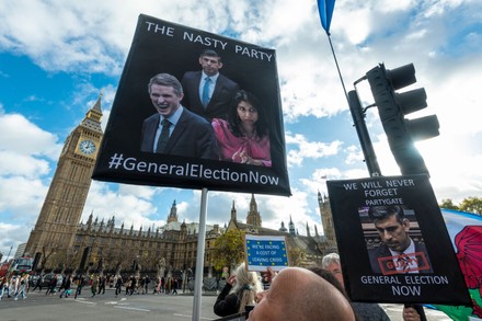 __COUNT__ Anti Tory protesters in Westminster, LONDON, UK - 09 Nov 2022 ...