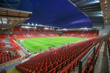 General View Inside Anfield Stadium During Editorial Stock Photo ...