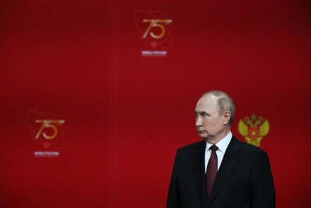 Russian President Vladimir Putin Attends Ceremony Editorial Stock Photo ...