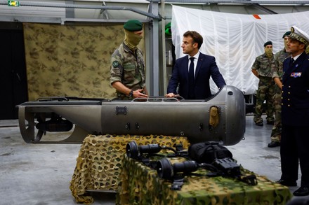 __COUNT__ French President Macron vivits French Commando Hubert in ...