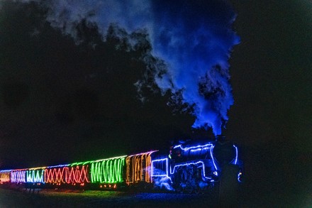Steamlights On Bluebell Railway Vintage Steam Editorial Stock Photo ...