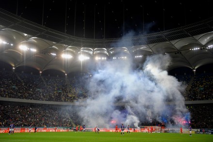 Fcsb Fans React During Game Between Editorial Stock Photo - Stock Image ...