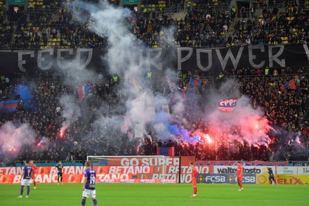 Fcsb Fans React During Game Between Editorial Stock Photo - Stock Image ...