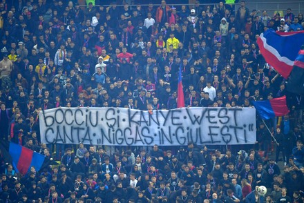 Fcsb Fans Show Banners During Game Editorial Stock Photo - Stock Image ...